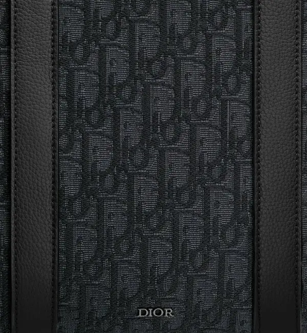 Dior Monogrammed Briefcase With Adjustable Strap