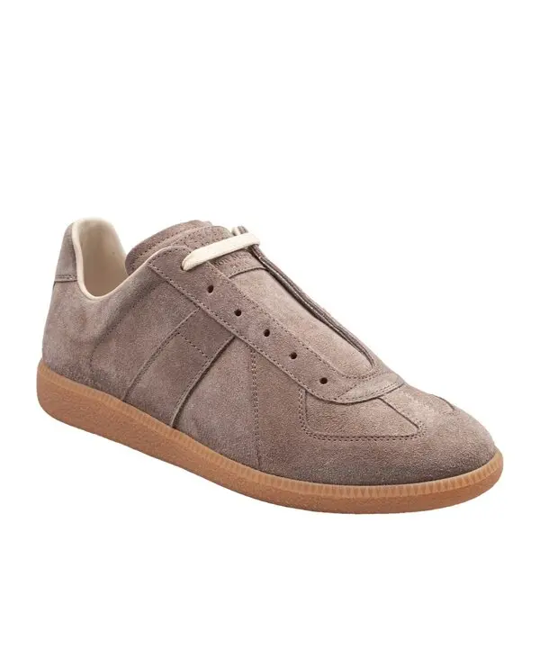 MAISON MARGIELA Replica Panelled Suede Sneakers - Light Brown