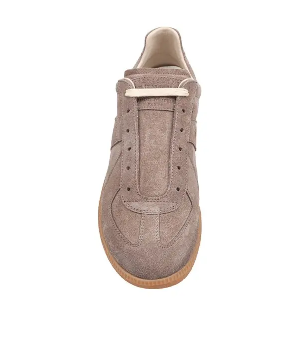 MAISON MARGIELA Replica Panelled Suede Sneakers - Light Brown