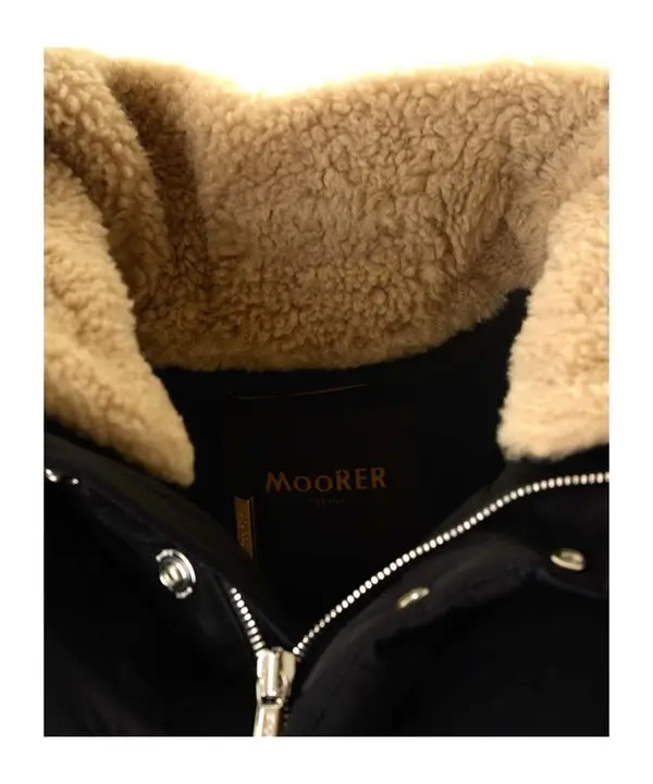 MOORER Hooded Quilted Down Jacket