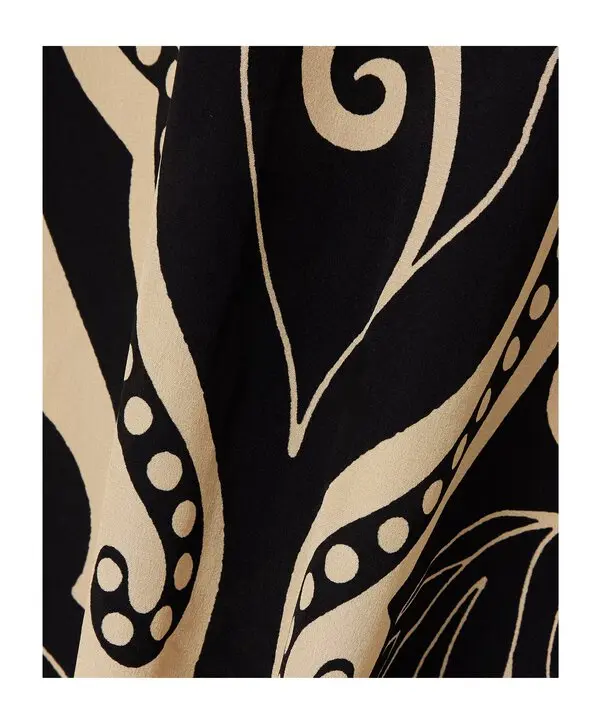 Johanna Ortiz Printed Silk-crepe Midi Dress