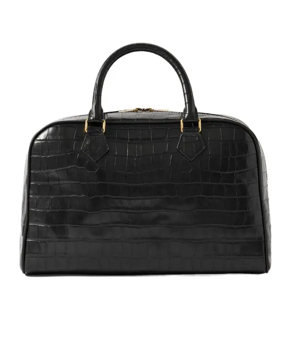 NILI LOTAN Jaclyn Croc-effect Leather Tote