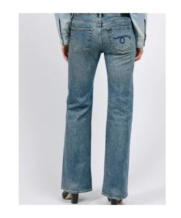 R13 Low-rise Flare Jeans