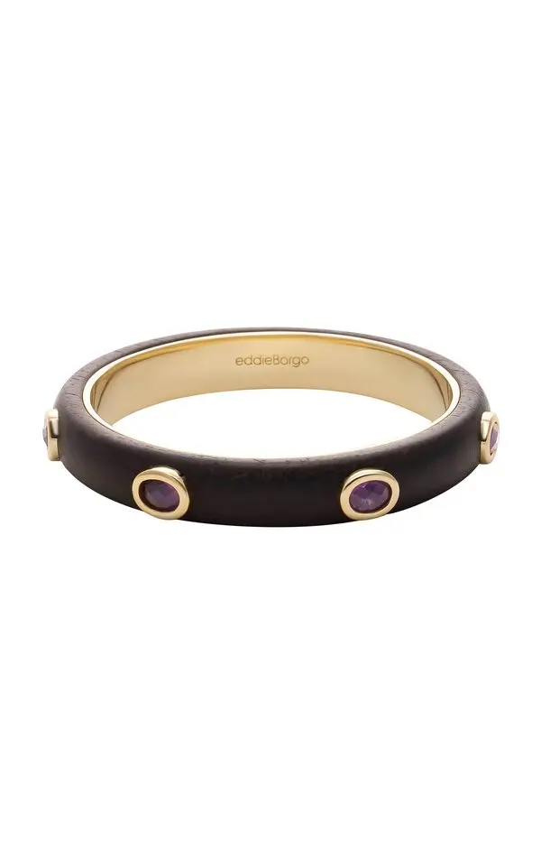 Eddie Borgo Callie Bangle With Aragonite Stones - Gold