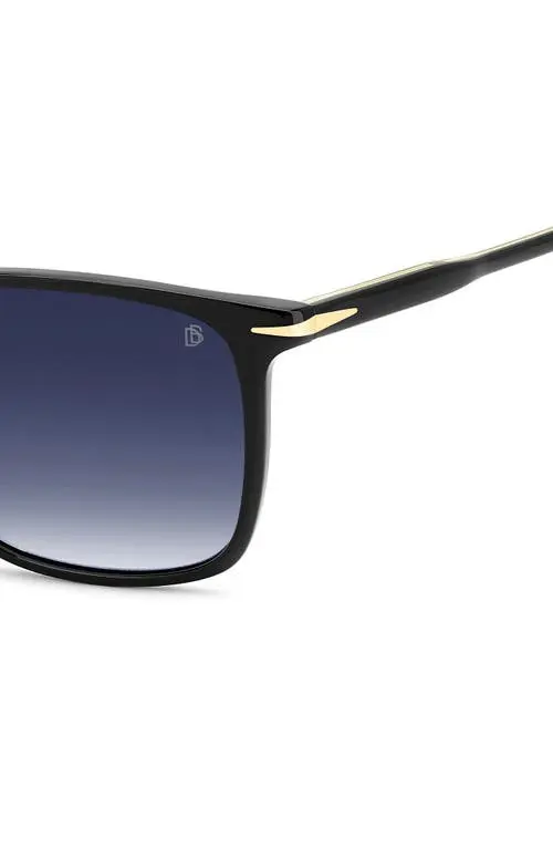 DB EYEWEAR BY DAVID BECKHAM 1219/s/us 57mm Gradient Rectangular Sunglasses