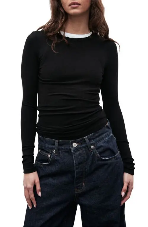 BAYSE Nyla Long Sleeve T-shirt - Black