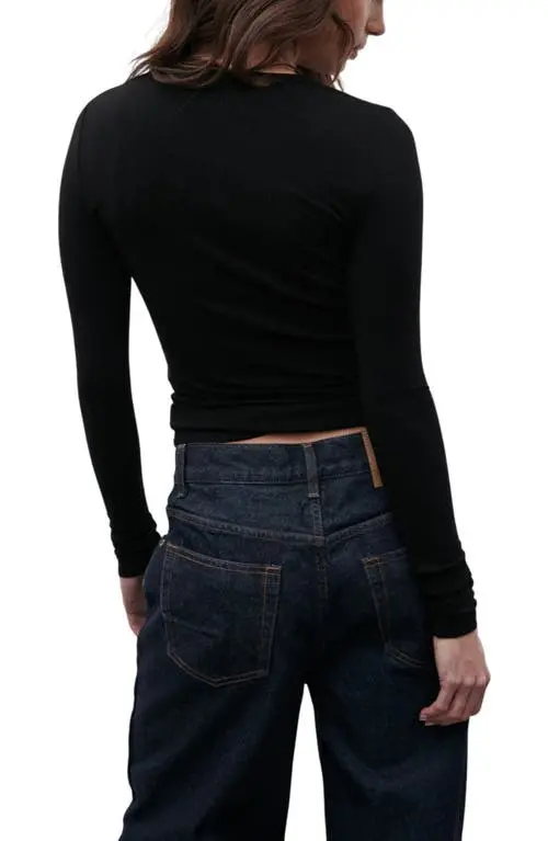 BAYSE Nyla Long Sleeve T-shirt - Black