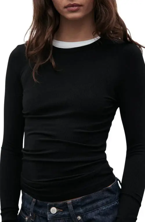 BAYSE Nyla Long Sleeve T-shirt - Black