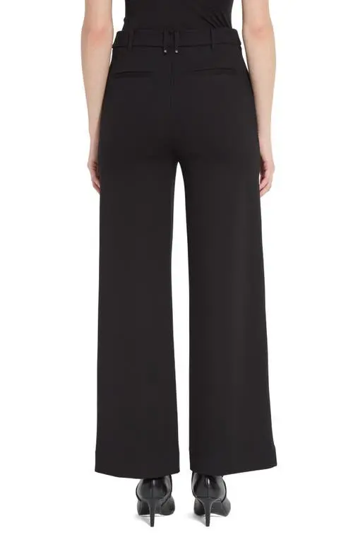 Lyssé Nadia Zip Front Wide Leg Ponte Trousers