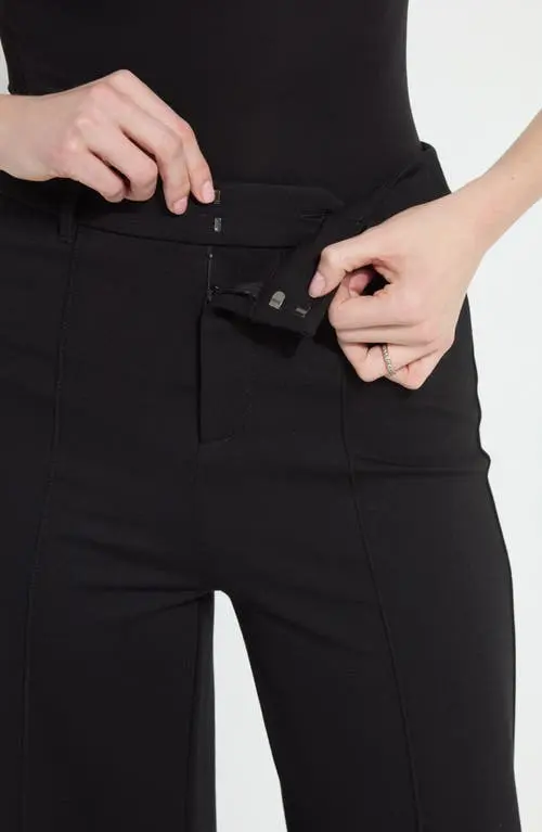 Lyssé Nadia Zip Front Wide Leg Ponte Trousers