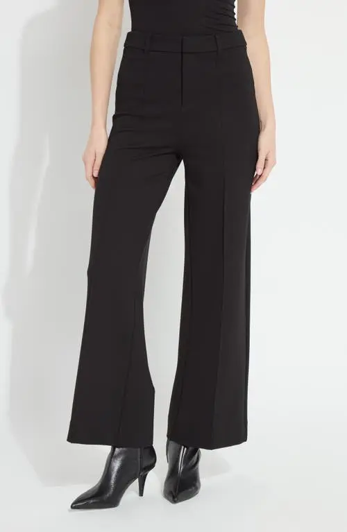 Lyssé Nadia Zip Front Wide Leg Ponte Trousers