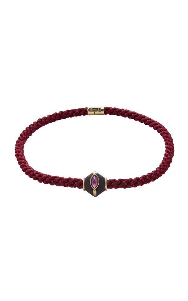 Eddie Borgo Marquise Inlaid Honeycomb Pendant Necklace
