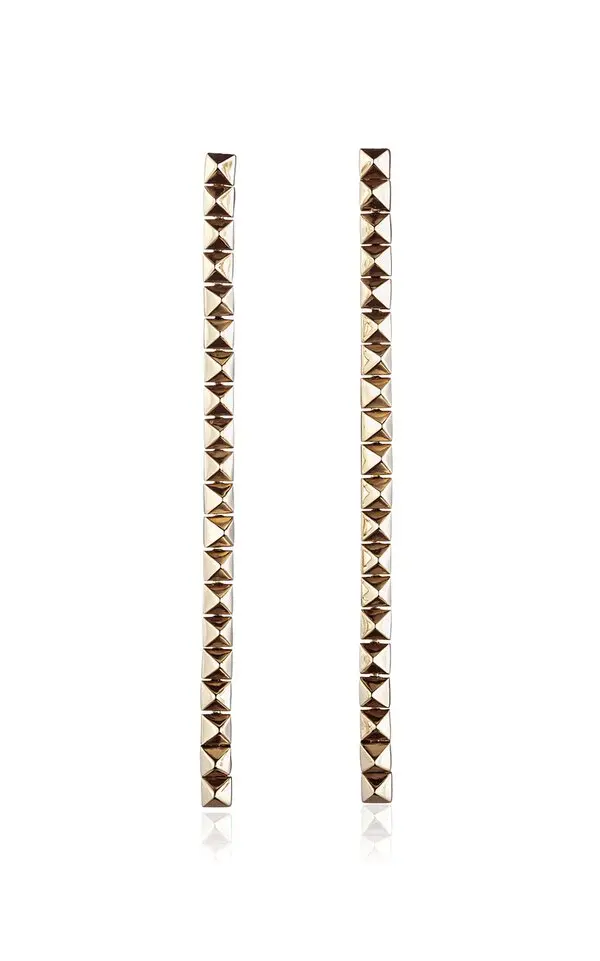 Eddie Borgo Pyramid Drop Earrings