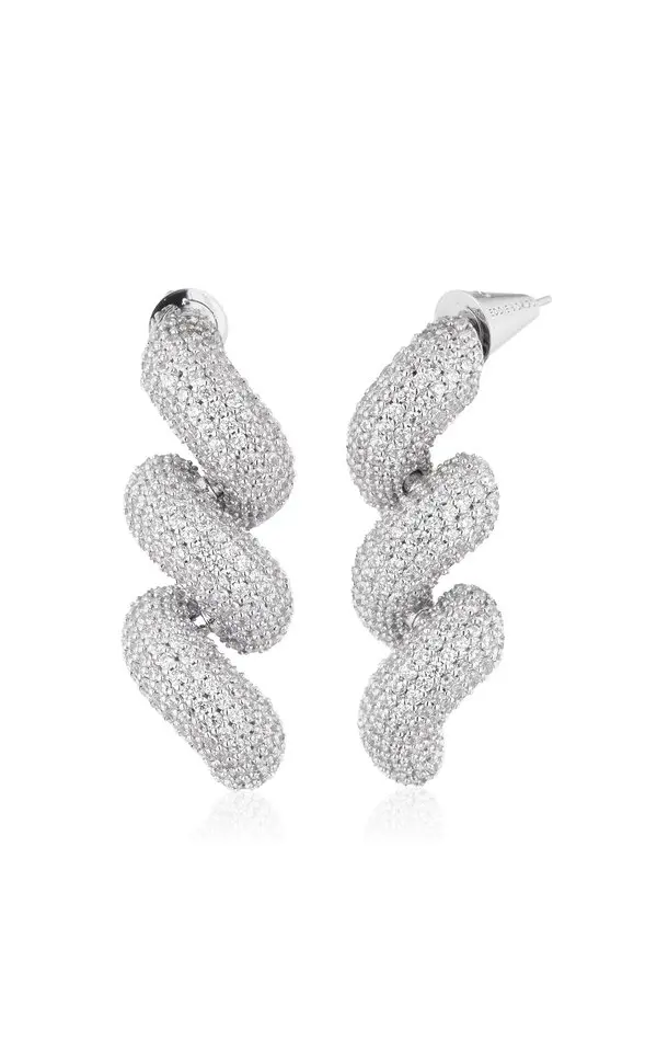 Eddie Borgo Pavé Torsade Drop Earrings