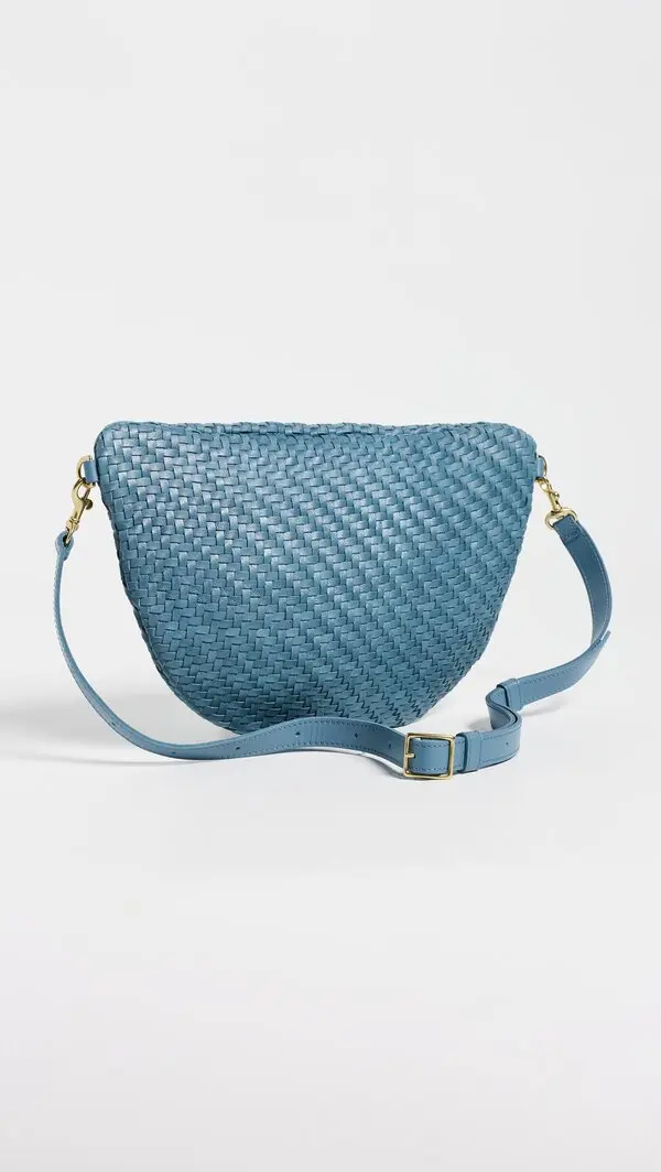 Clare V. Grande Fanny Woven Belt Bag - Desert Blue