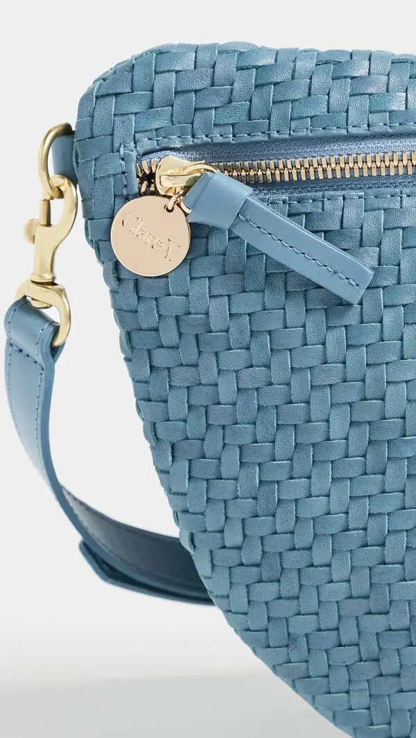 Clare V. Grande Fanny Woven Belt Bag - Desert Blue