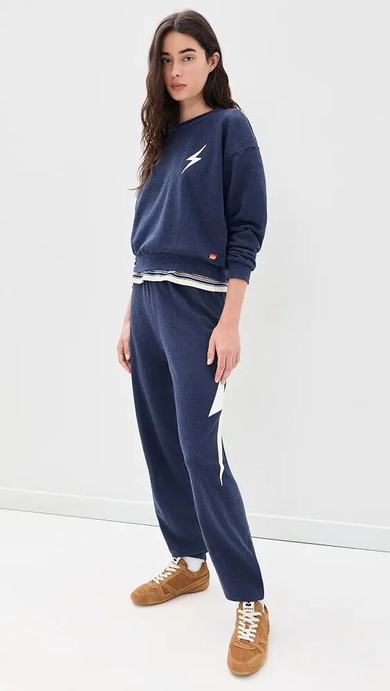 Aviator Nation Bolt Stitch Crew Sweatshirt