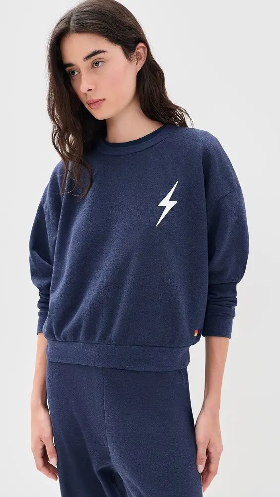 Aviator Nation Bolt Stitch Crew Sweatshirt