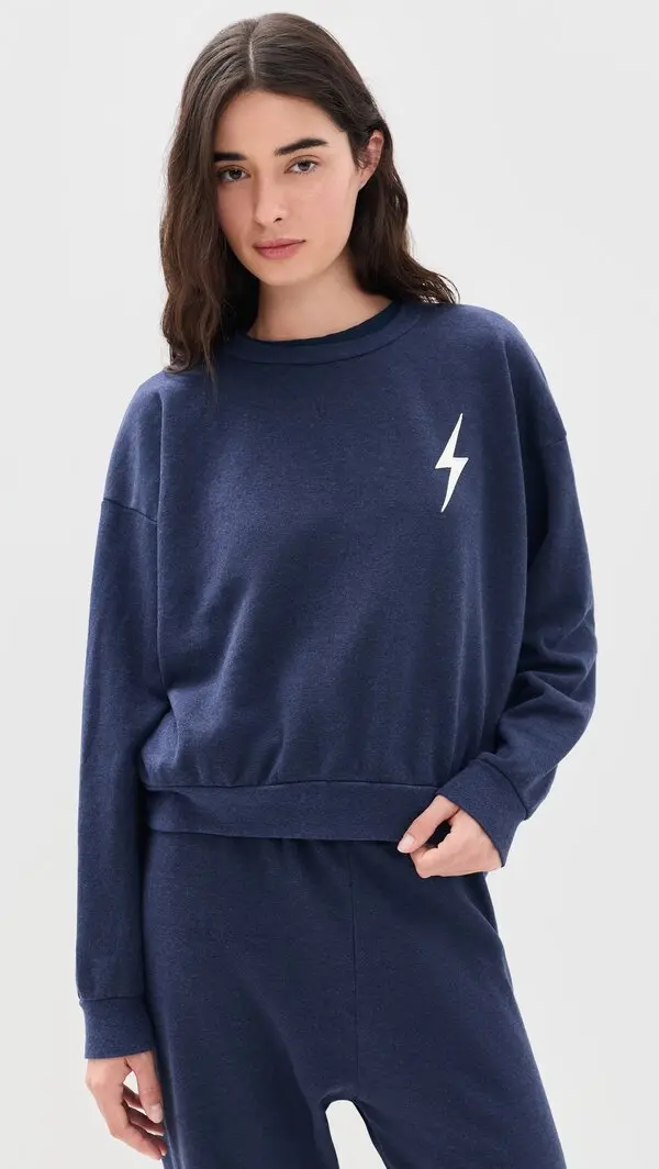 Aviator Nation Bolt Stitch Crew Sweatshirt