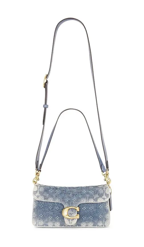 COACH Soft Crystal Signature Tabby Bag 26 In Blue