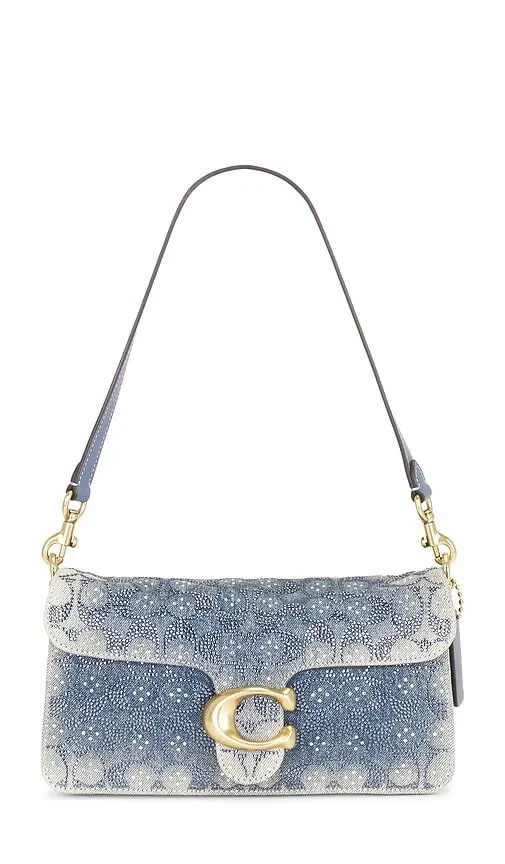 COACH Soft Crystal Signature Tabby Bag 26 In Blue
