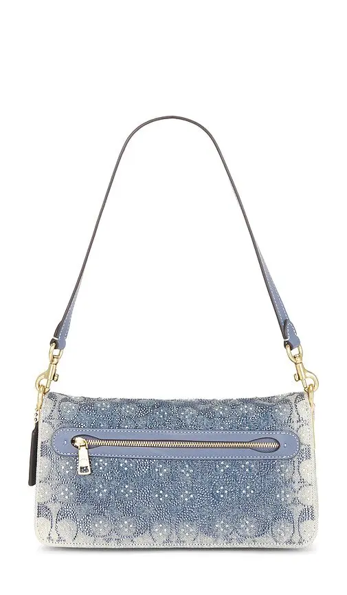COACH Soft Crystal Signature Tabby Bag 26 In Blue