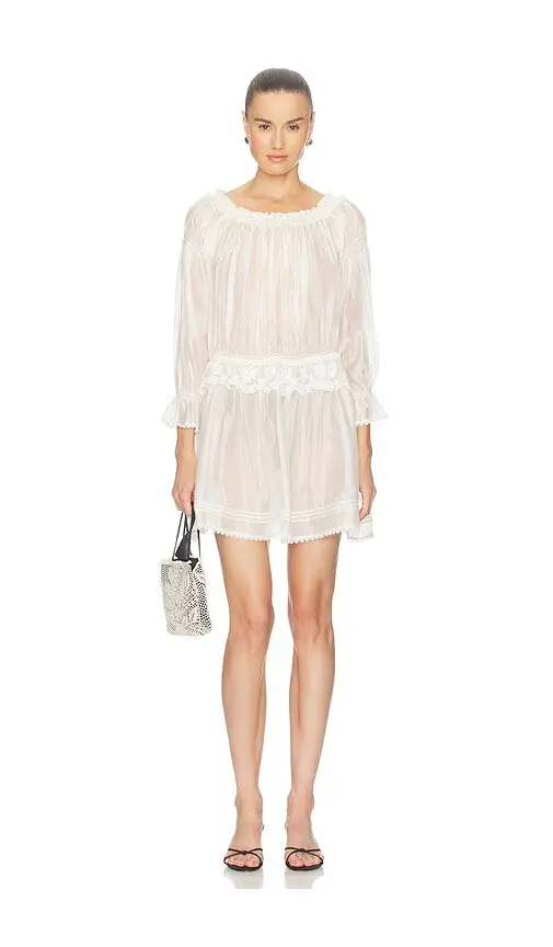 THE GARMENT Gilian Baby Doll Dress In Ivory - Ecru