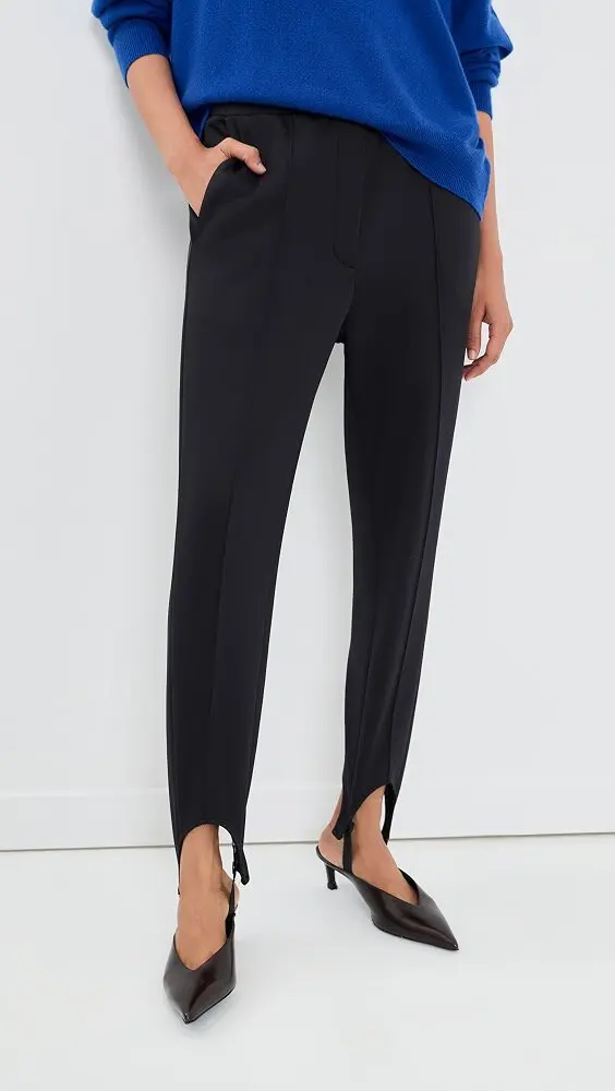 Tibi Active Knit Sporty Stirrup Pants