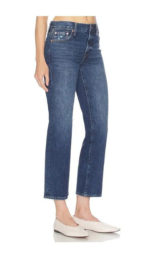 PISTOLA Issa Mid Rise Ankle Straight Leg Jeans