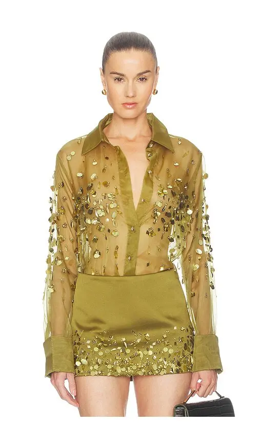 Retrofete Quilly Embroidered Blouse