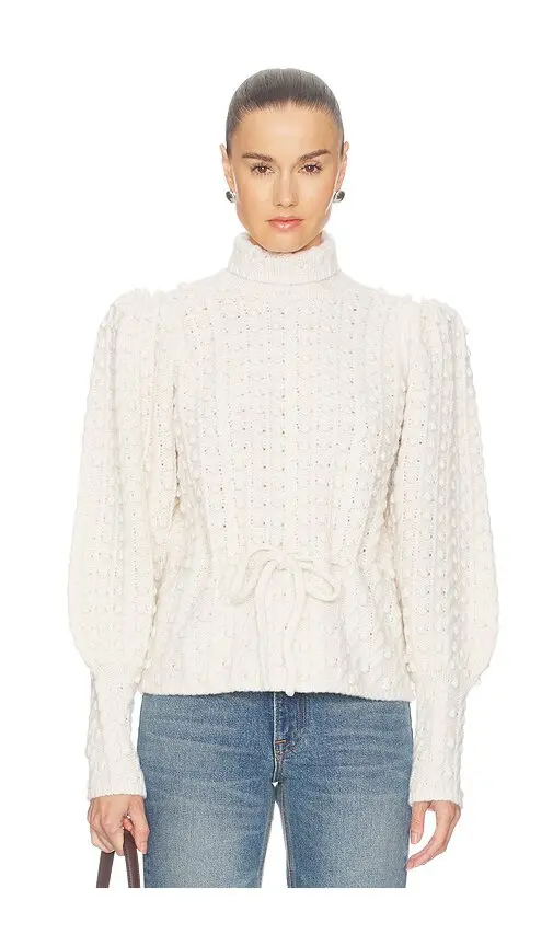 Zimmermann Valiant Wool Bauble Sweater - Cream