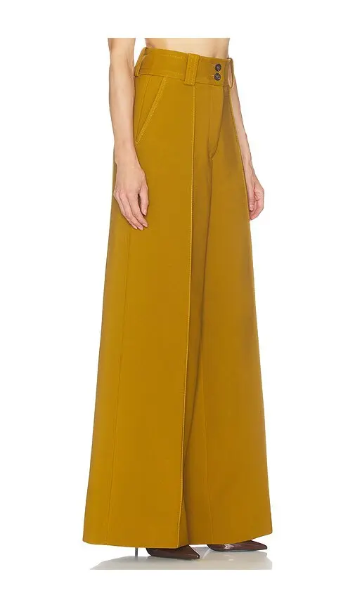 Zimmermann Valiant Wide Leg Pant In Green