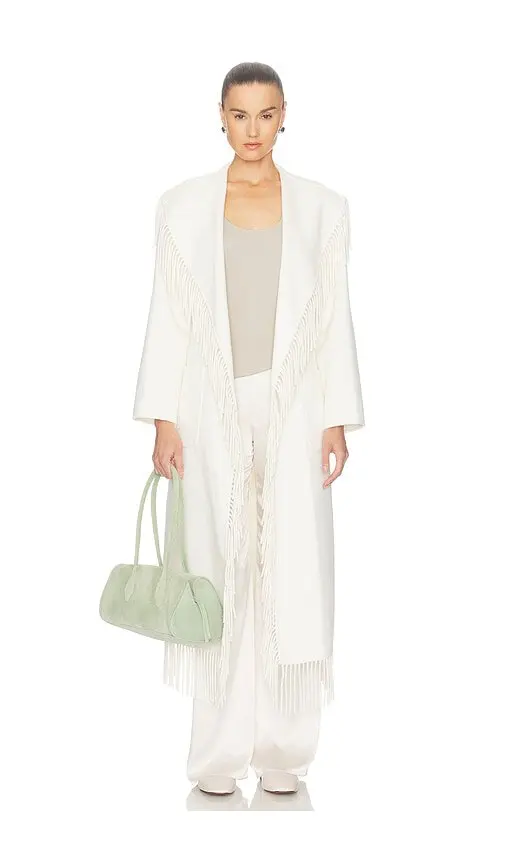 Simkhai Fringe Robe Coat