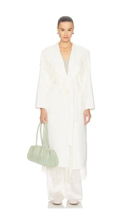 Simkhai Fringe Robe Coat