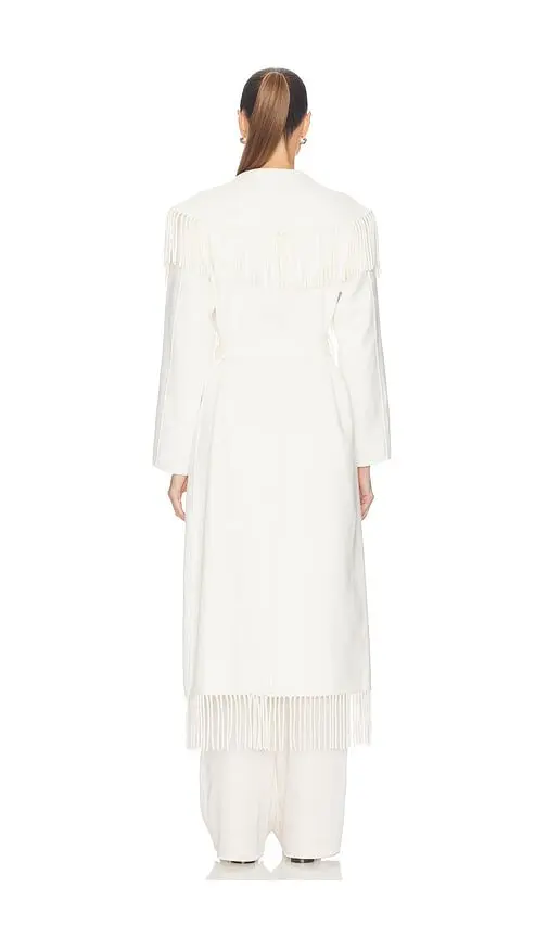 Simkhai Fringe Robe Coat