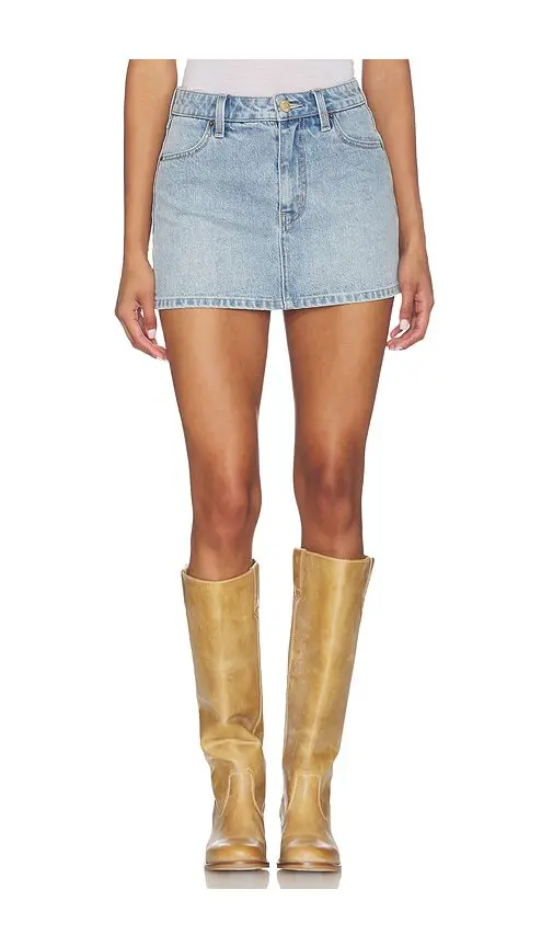 Show Me Your Mumu Ojai Mini Skort In Blue