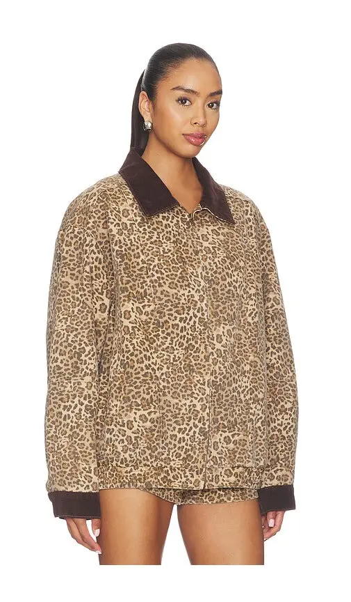 Show Me Your Mumu Carter Bomber Jacket In Brown