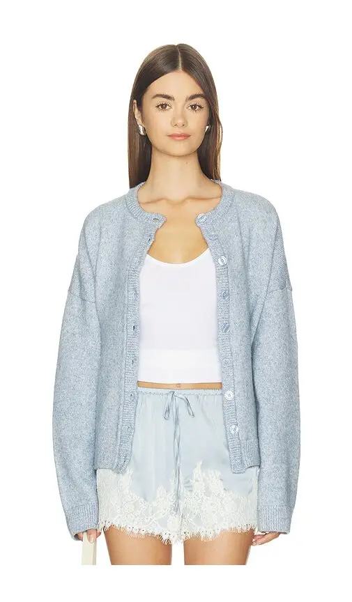 Show Me Your Mumu Foster Cardigan In Blue