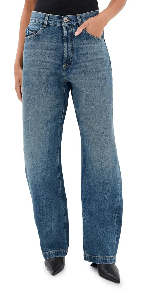 Attico Long Jeans - Sky Blue