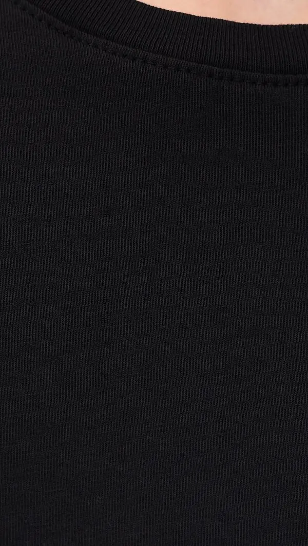 L'Agence Aileen Crew Neck Tee - Black