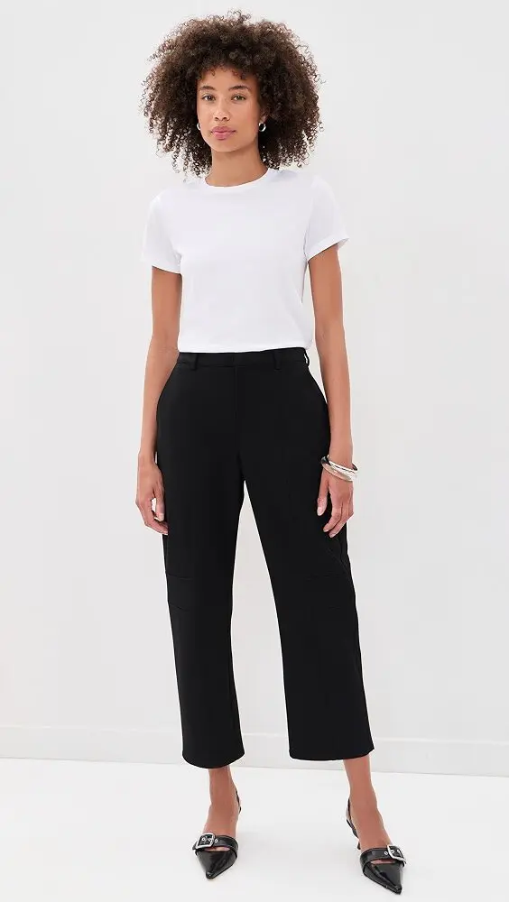 L'Agence Aileen Crew Neck Tee