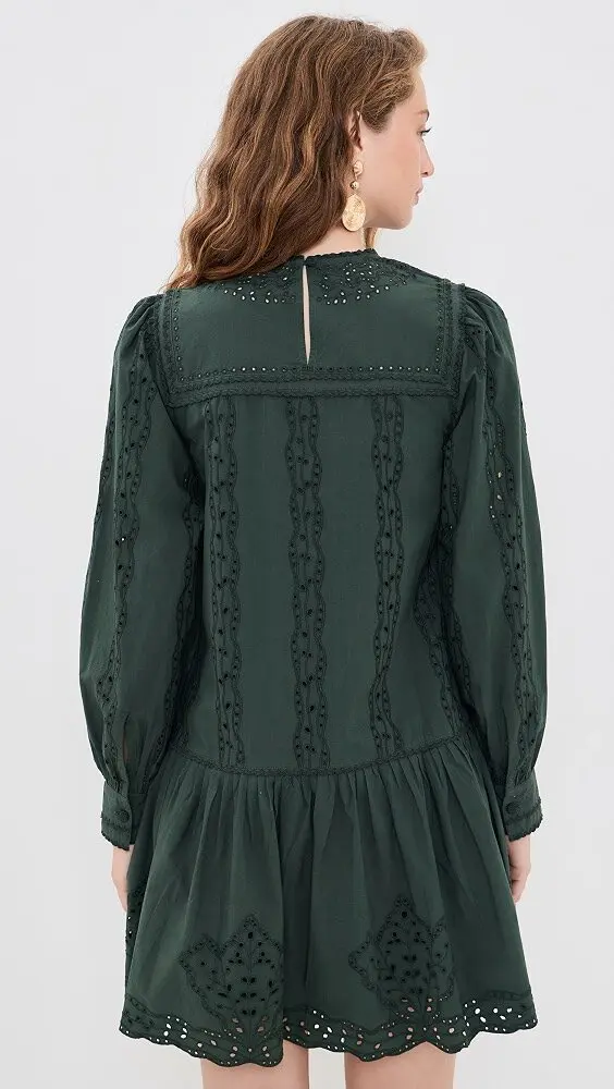 Ulla Johnson Keira Eyelet Cotton Mini Dress