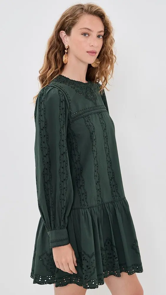 Ulla Johnson Keira Eyelet Cotton Mini Dress