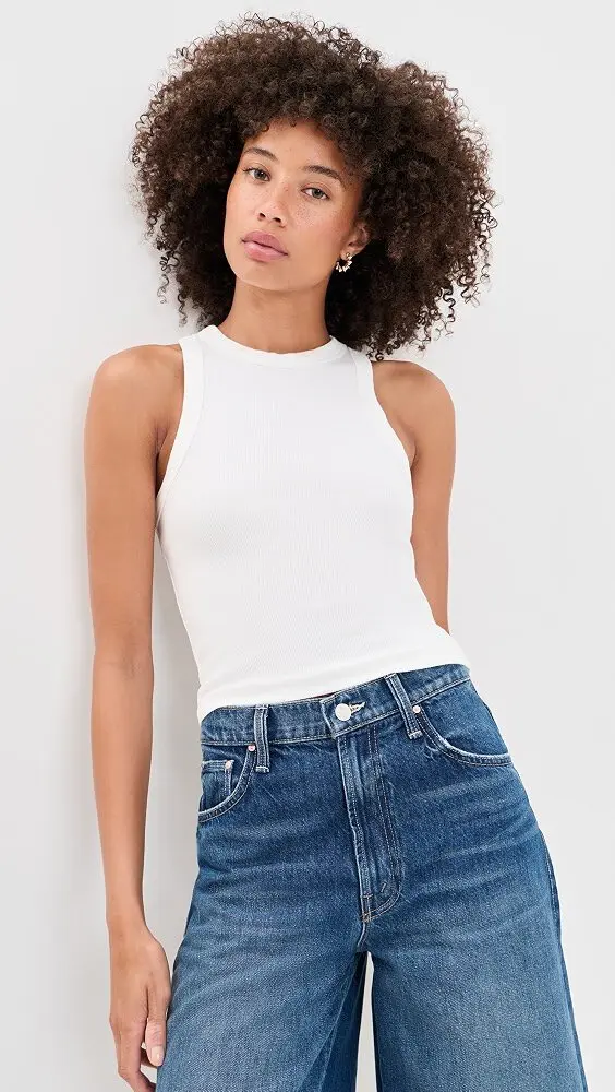 Marine Layer Lexi Rib Sun-in Crop Tank Top