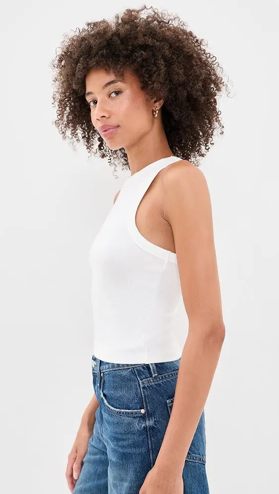Marine Layer Lexi Rib Sun-in Crop Tank Top