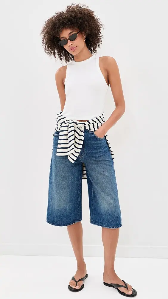 Marine Layer Lexi Rib Sun-in Crop Tank Top