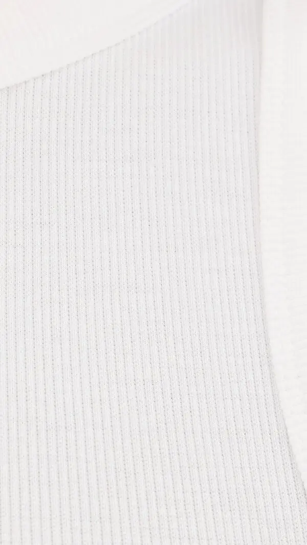 Marine Layer Lexi Rib Sun-in Crop Tank Top - White
