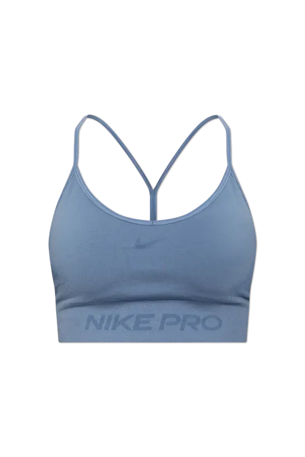 Nike Sports Bra With Logo - Blue