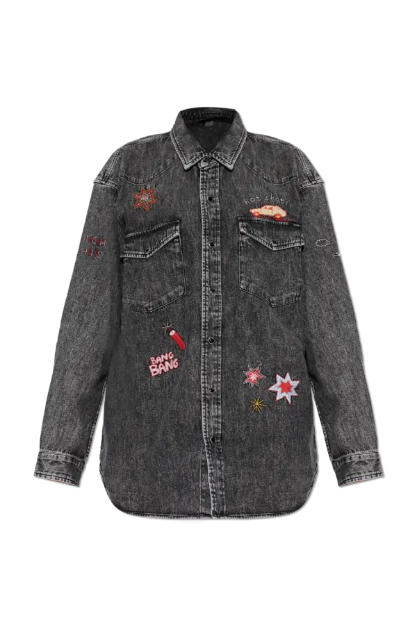 MOTHER Denim Shirt ‘the Exes And Ohs
