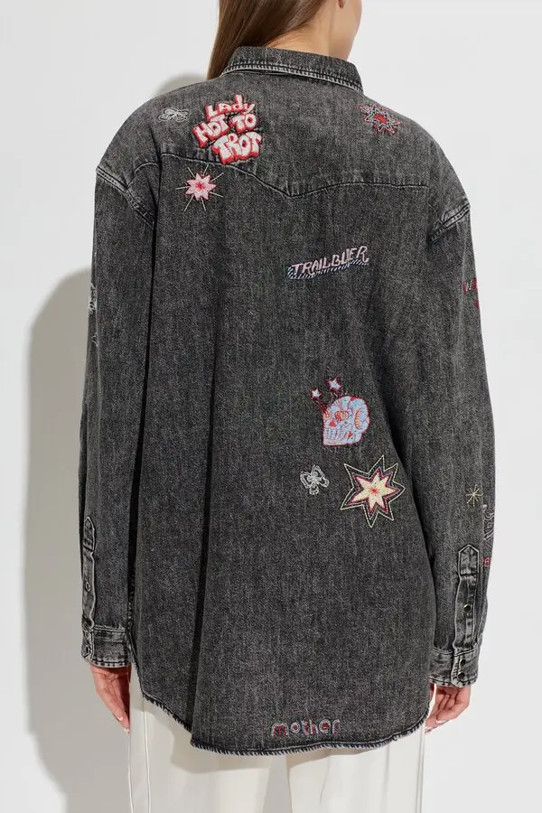 MOTHER Denim Shirt ‘the Exes And Ohs